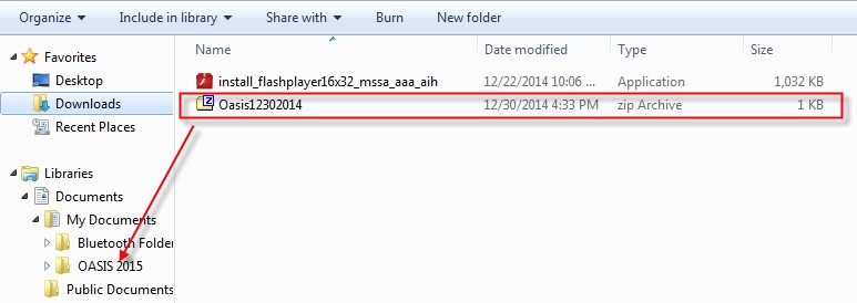 Downloading OASIS Export File - Help Center