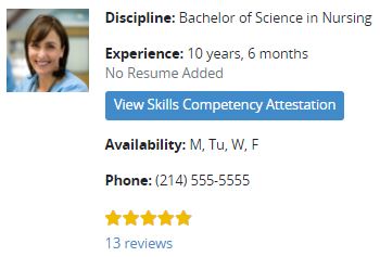 Skills Attestation Assessment in Axxess CARE