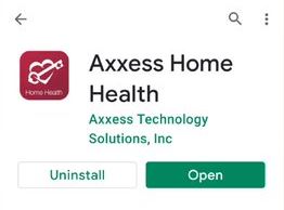 Axxess Home Health Mobile App Rebrand for Android Users
