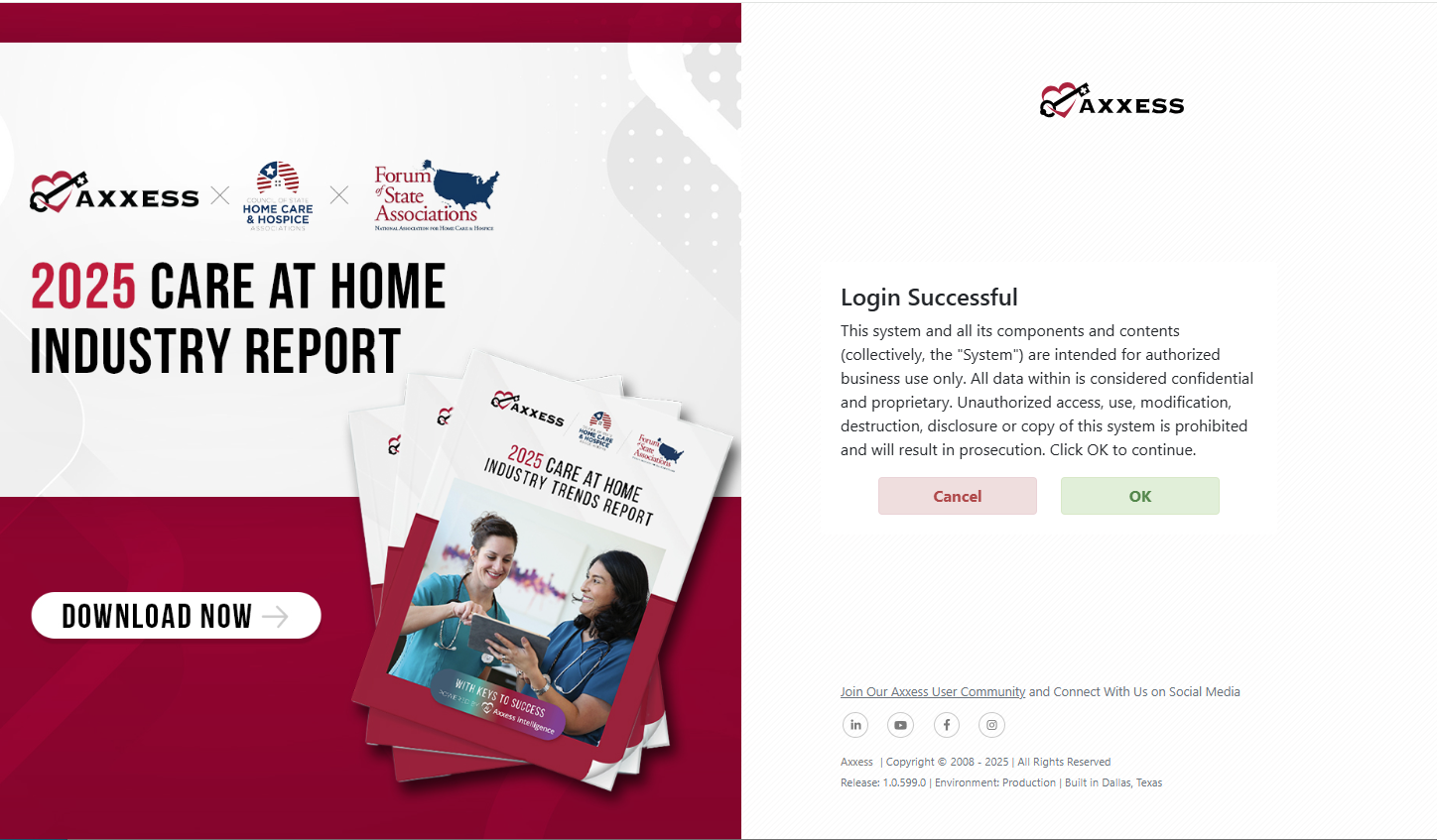 Signing In and Out - Axxess Central