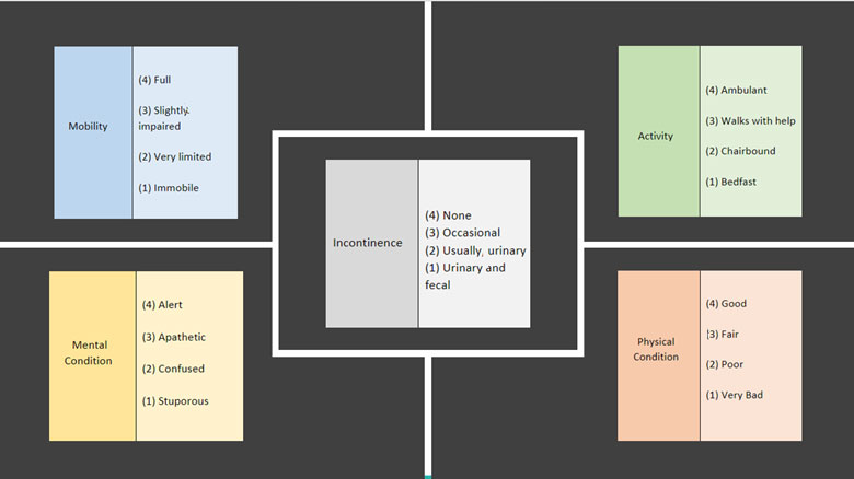 How to Use the Norton Pressure Ulcer Risk-Assessment Scale